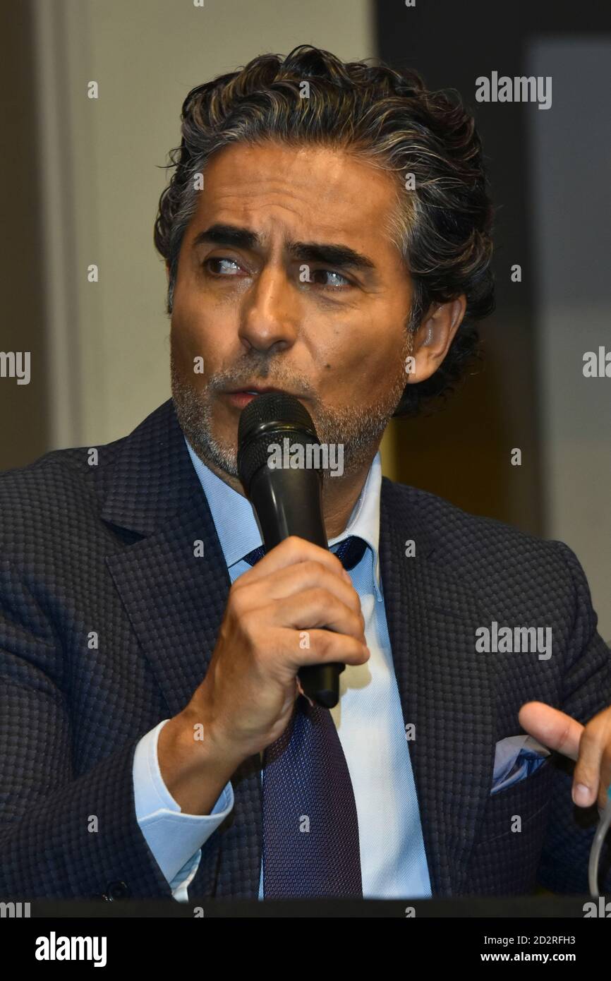 MEXICO CITY, MEXICO - OCTOBER 5: Raul Araiza speaks during ‘A Oscuras ...