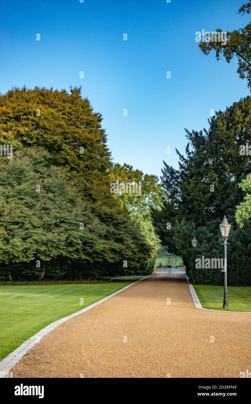 English country house driveway Stock Photo - Alamy