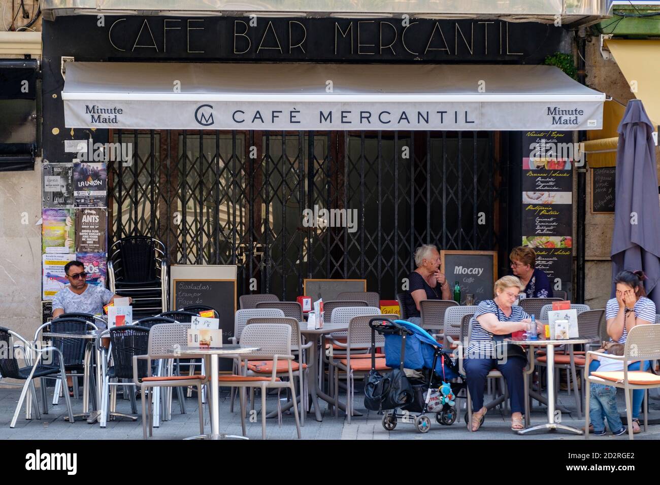 Cafe Mercantil, Inca, Mallorca, balearic islands, Spain Stock Photo - Alamy