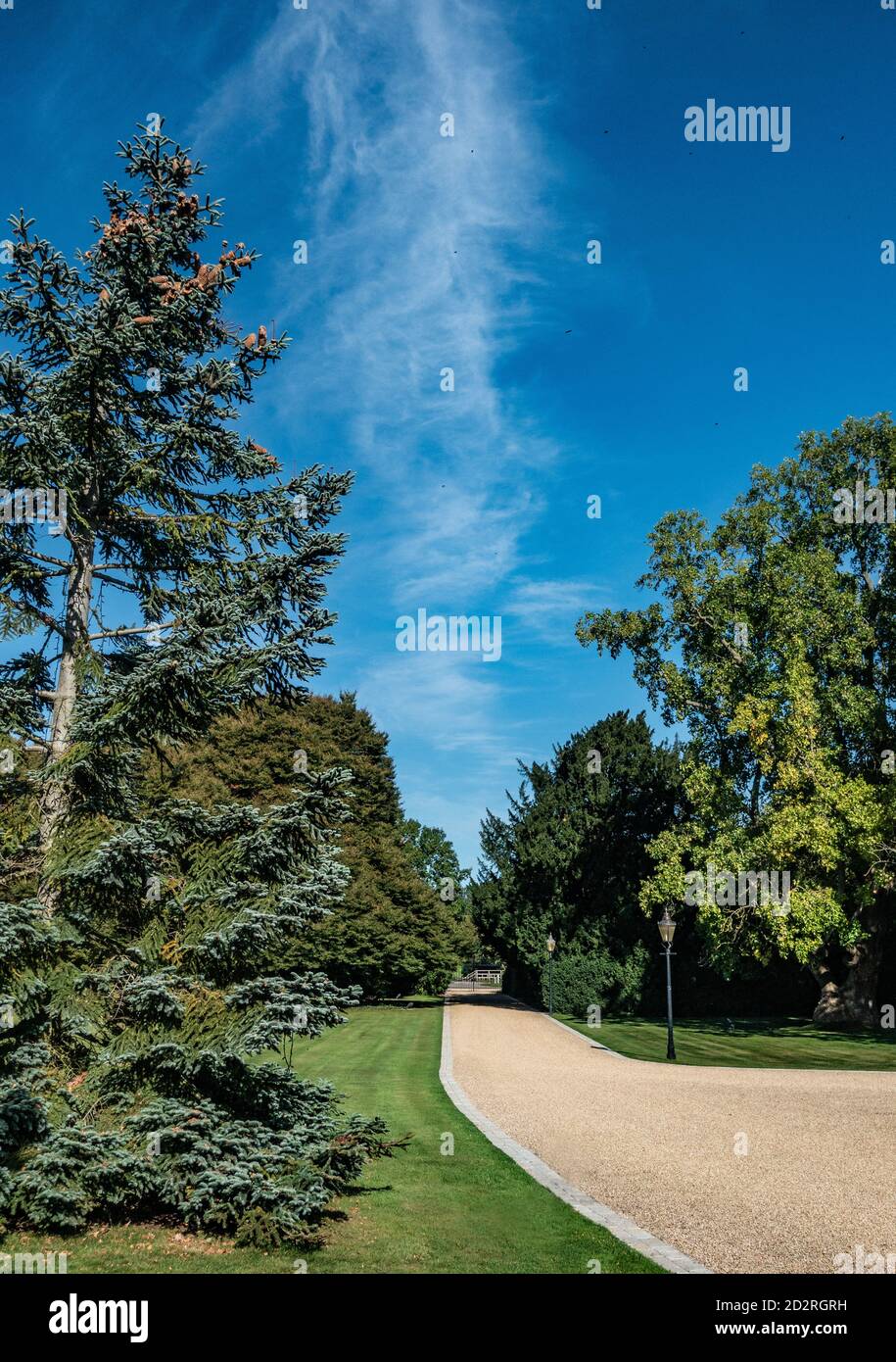 English country house driveway Stock Photo - Alamy