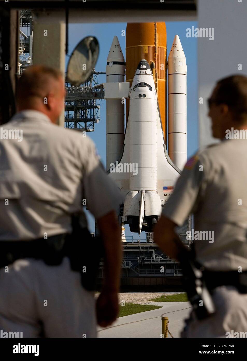 Nasa security guard space shuttle hi-res stock photography and images ...