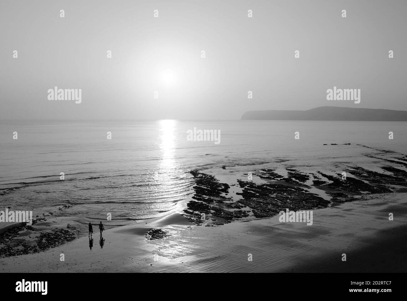 Sunset at Compton Bay Isle of Wight Stock Photo - Alamy
