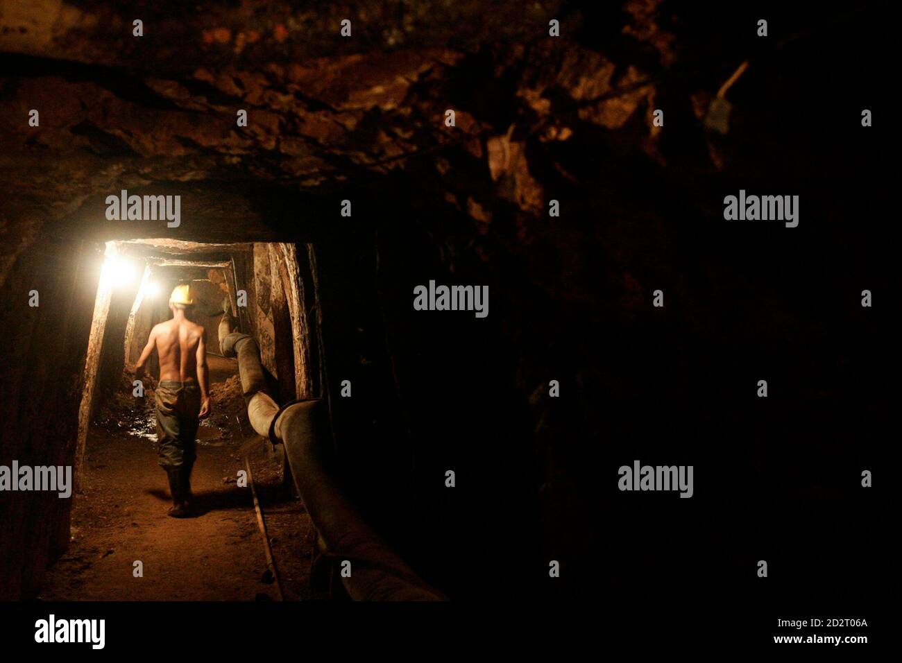 Tunnel inside gold mine in hi-res stock photography and images - Alamy