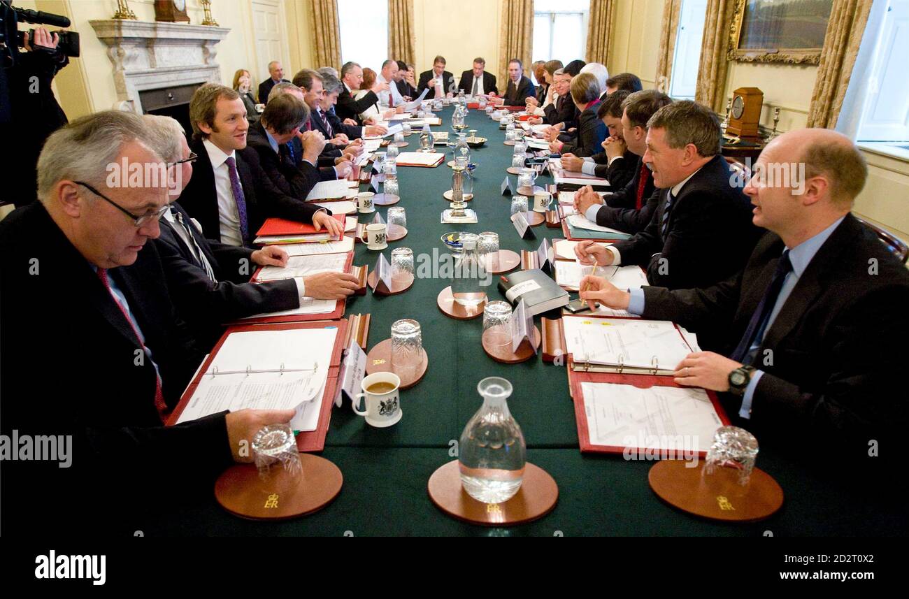 Downing street cabinet table hi-res stock photography and images - Alamy