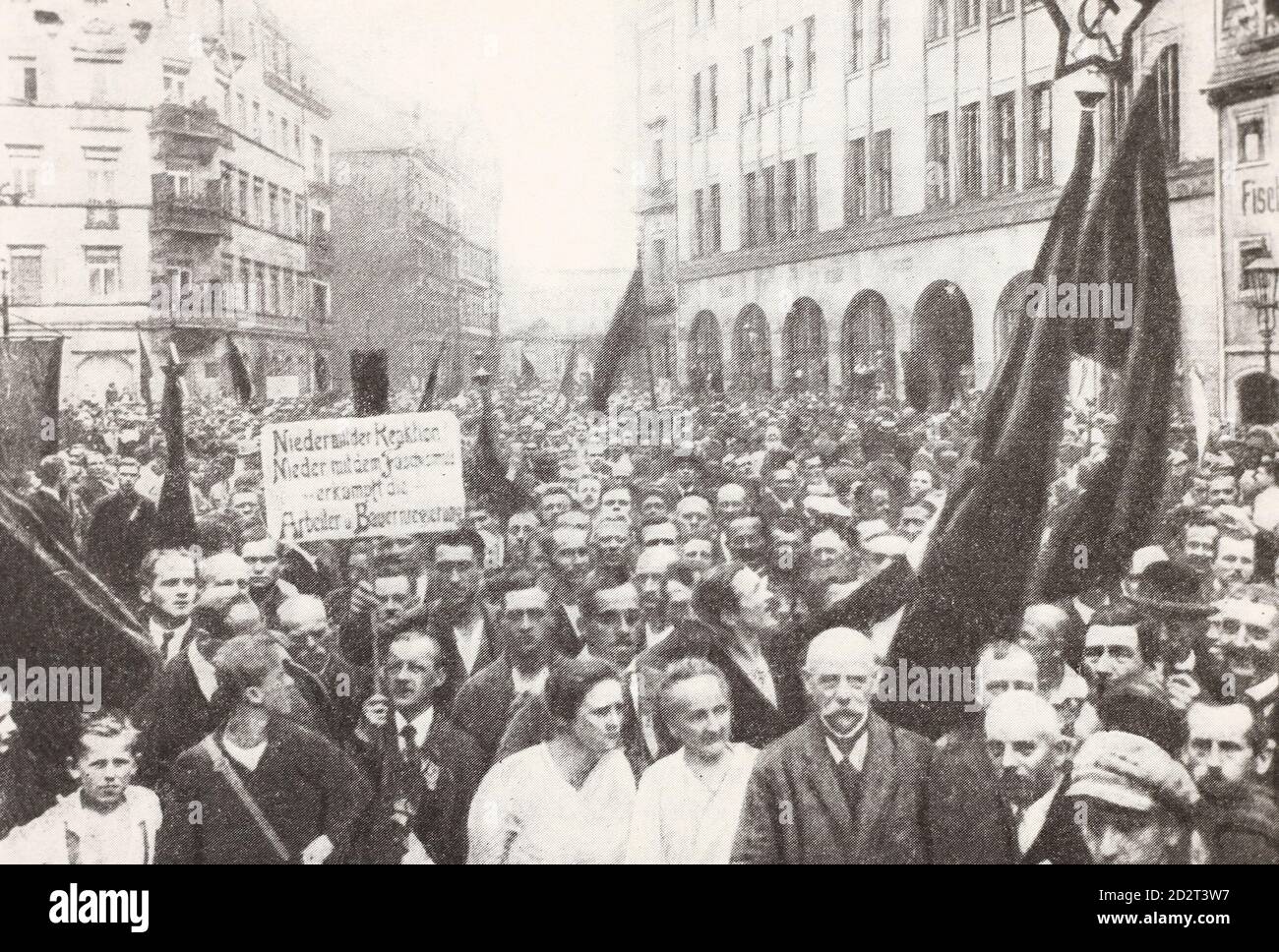 Demonstration in Dresden in 1923 Stock Photo - Alamy
