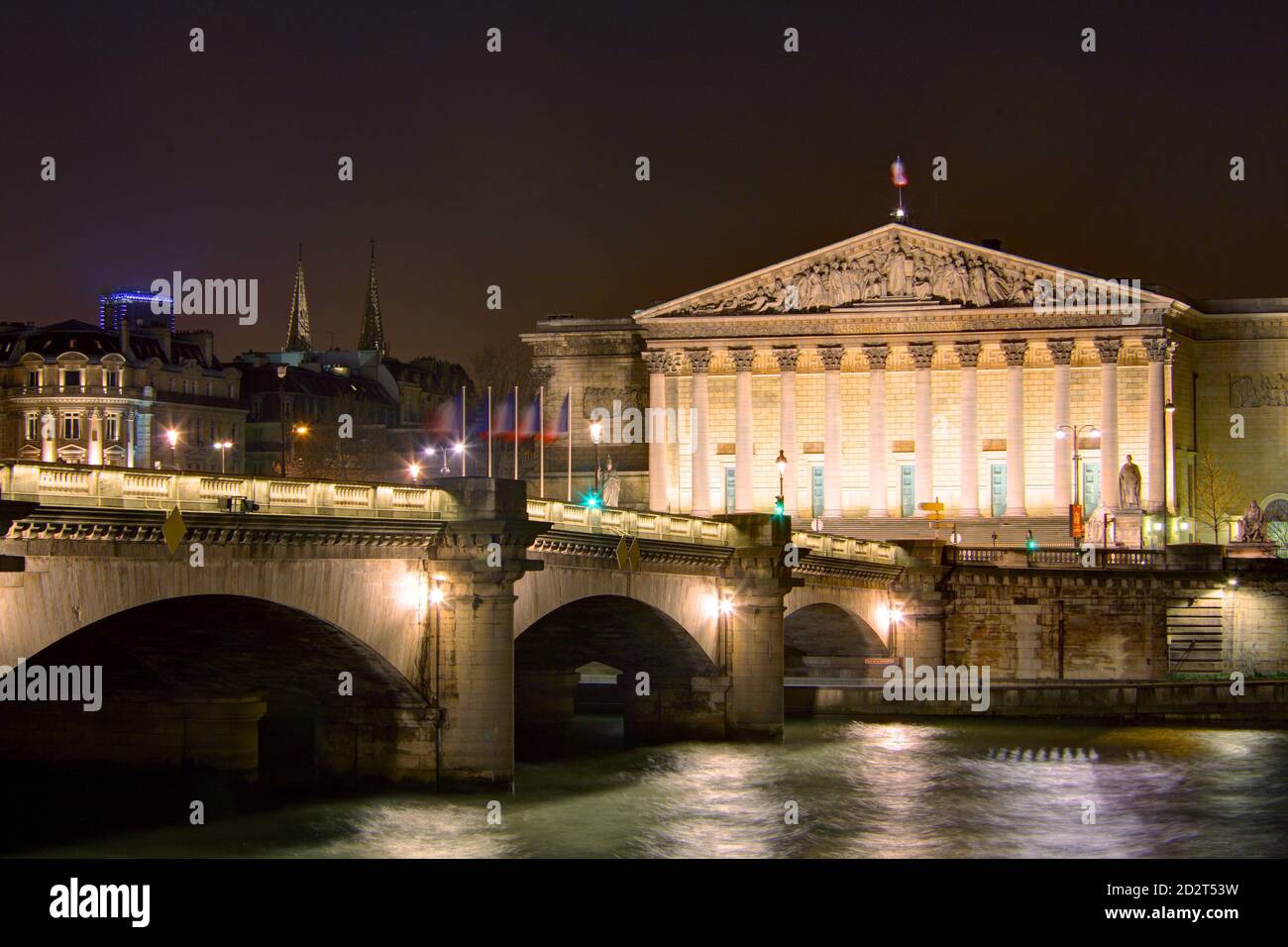 Palais Bourbon - French Parliament, Paris, Assemblee Nationale Stock ...