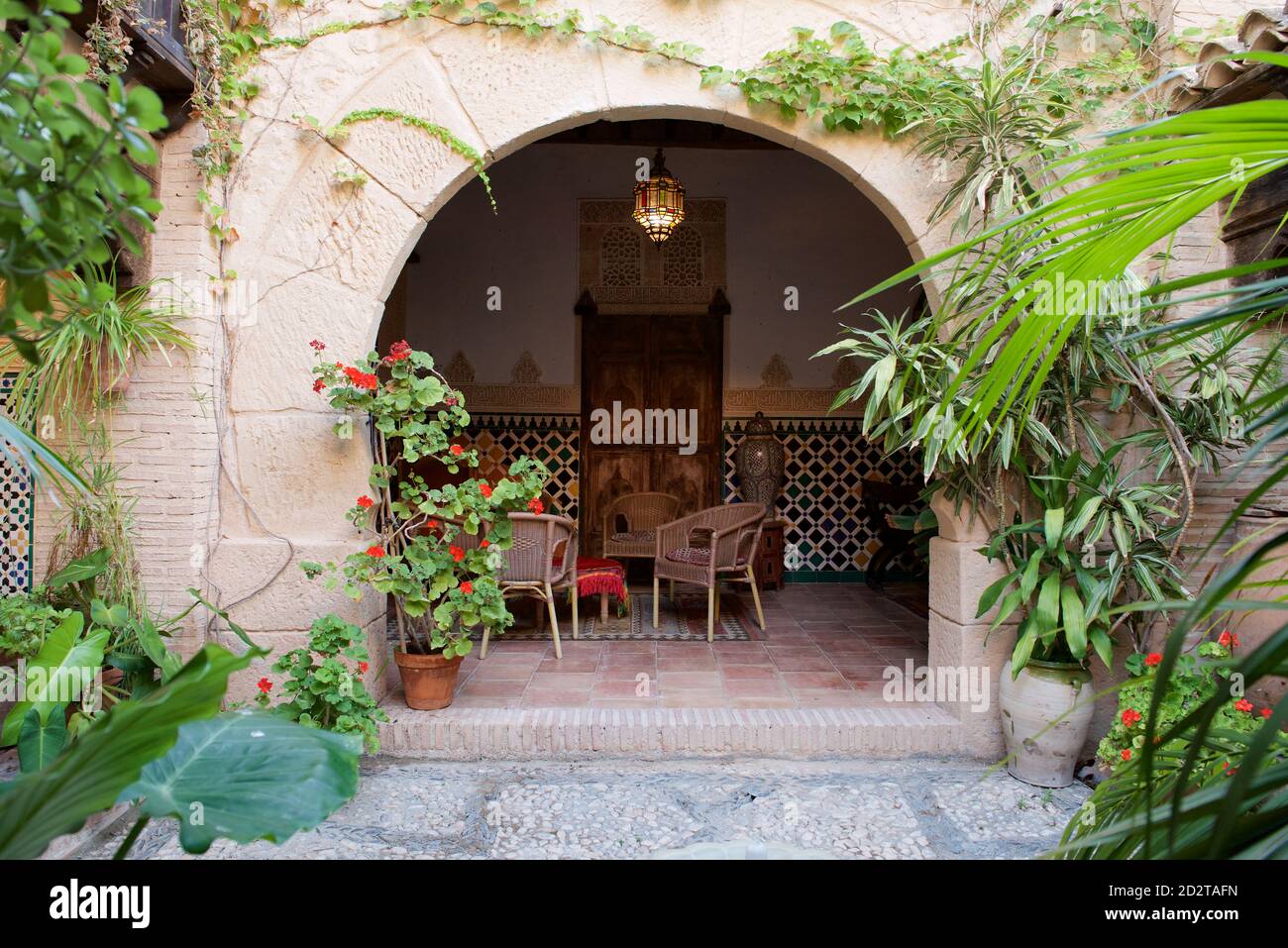 Moroccan Tea Gardens Stock Photo - Alamy