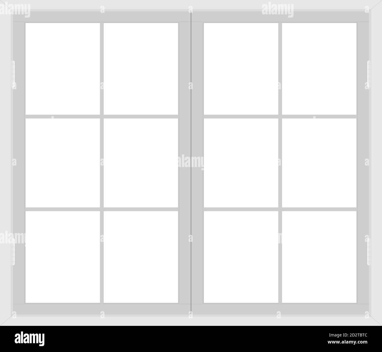 White window frame isolated on white background Stock Vector Image ...