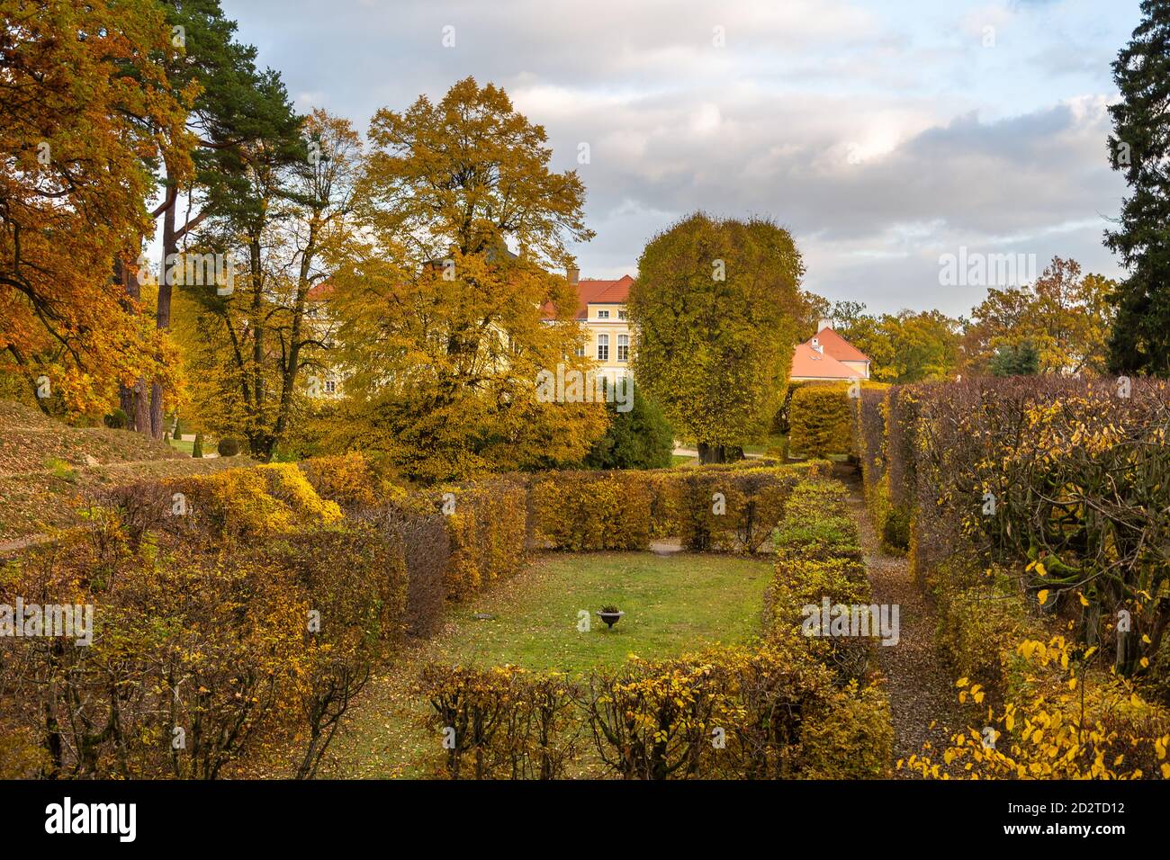 Rogalin, Poland- 23 October 2015: Rogalin Palace, Branch of the ...