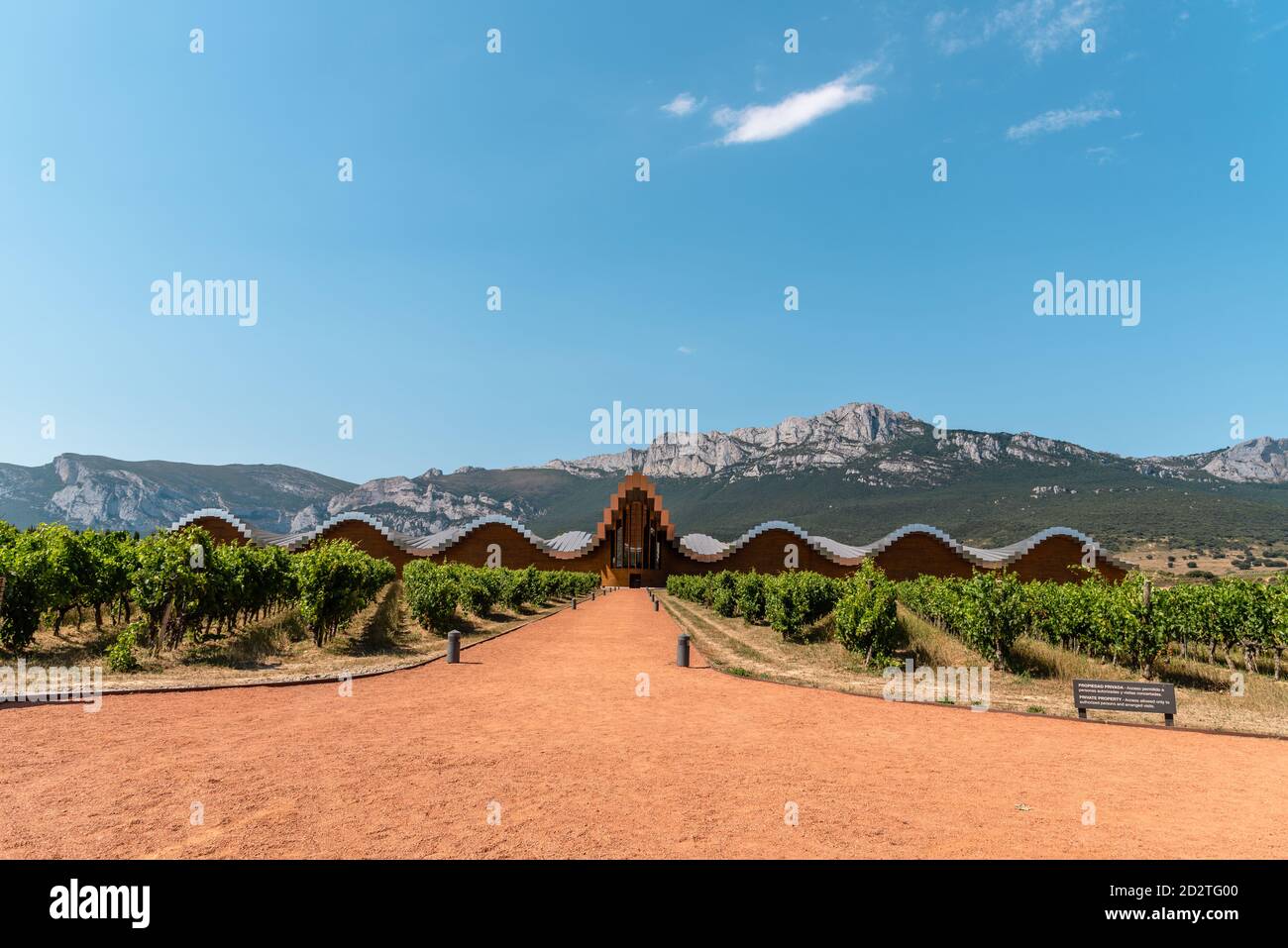 Laguardia, Spain - 6 August 2020: Ysios winery in Alava, Basque Country ...