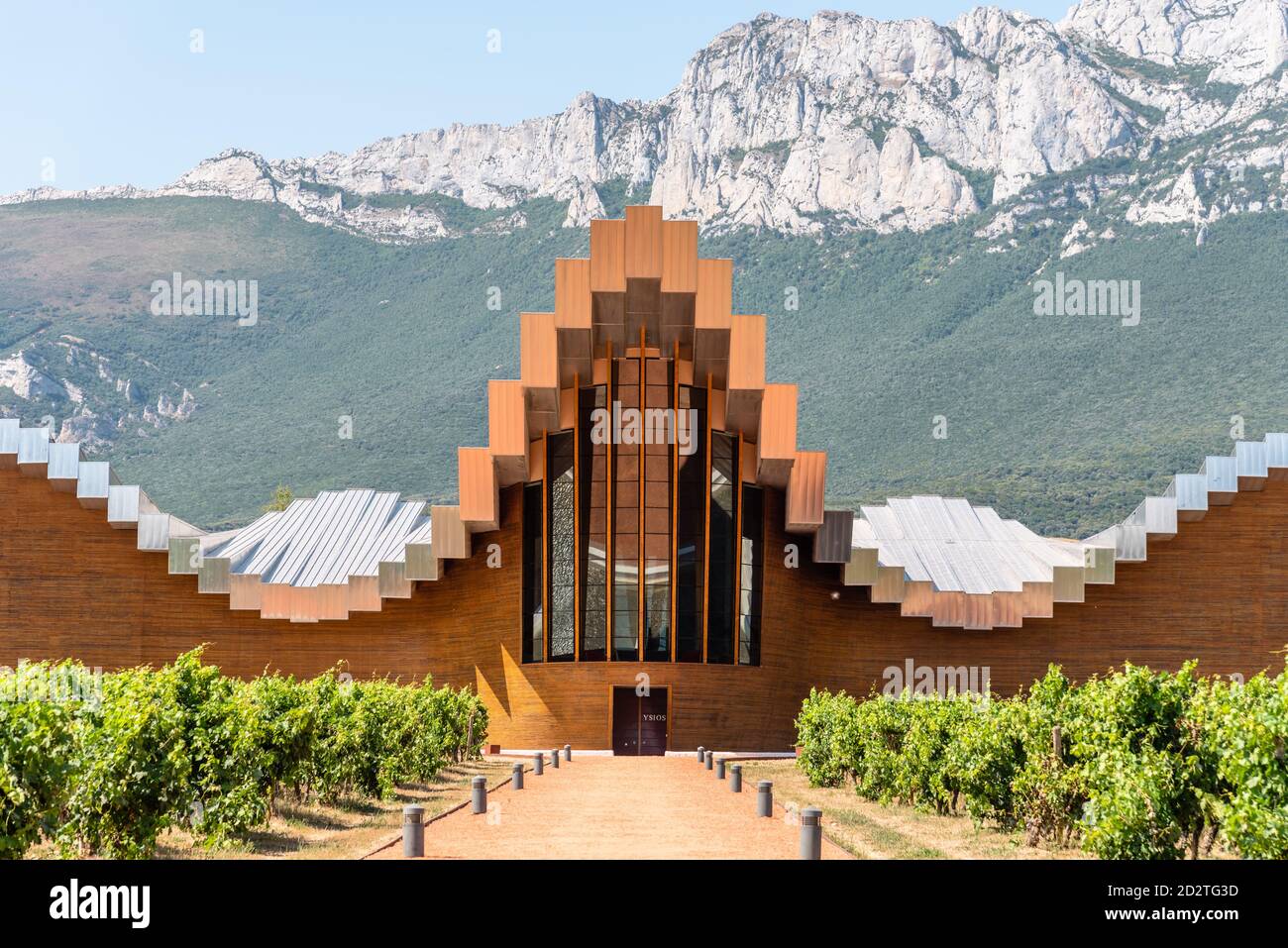 Laguardia, Spain - 6 August 2020: Ysios winery in Alava, Basque Country ...