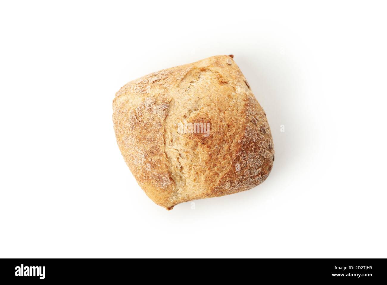 Fresh baked bun isolated on white background Stock Photo - Alamy