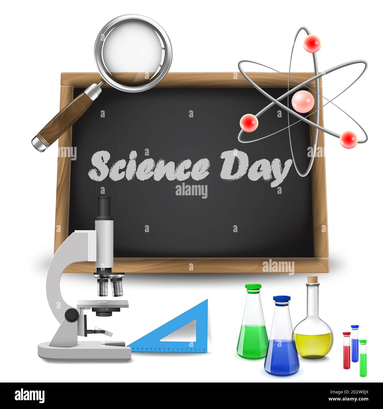 science day text over chalkboard Stock Vector Image & Art - Alamy