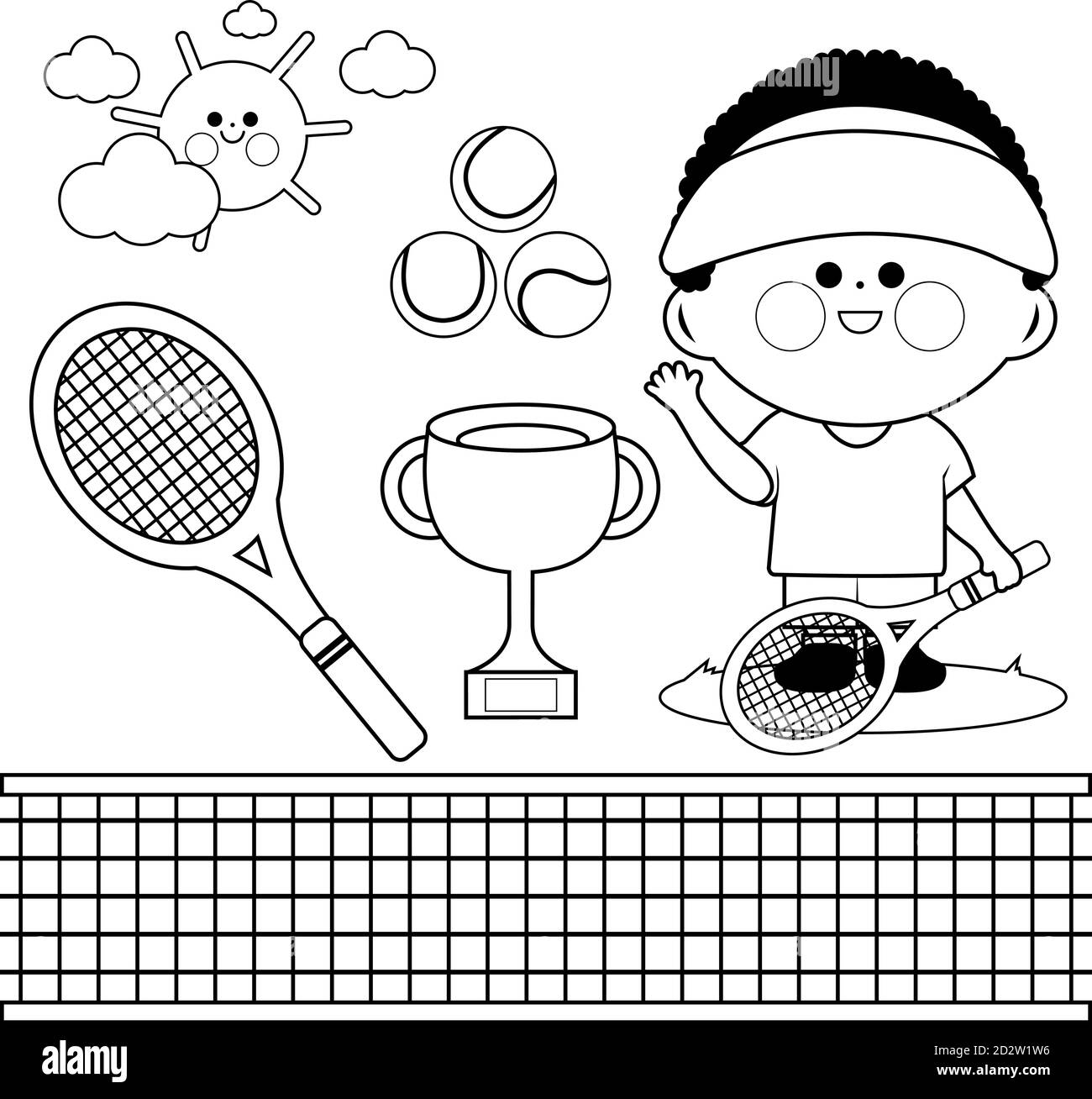 Sun tennis Black and White Stock Photos & Images - Alamy