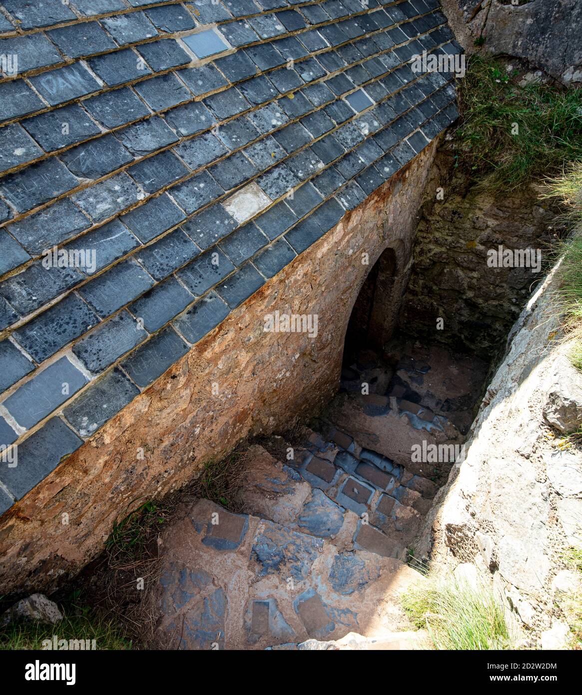 St govan chapel, bosherston hi-res stock photography and images - Alamy