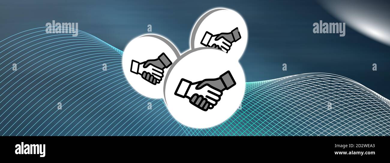 Illustration of a partnership concept Stock Photo - Alamy