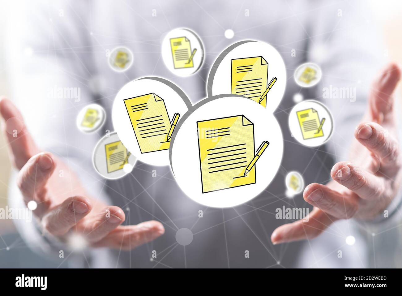 Validation concept above hand hi-res stock photography and images - Alamy