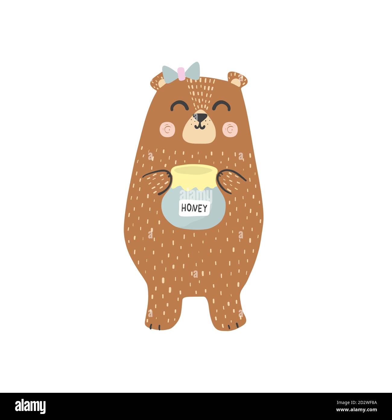 Honey jar hand drawn Stock Vector Images - Alamy