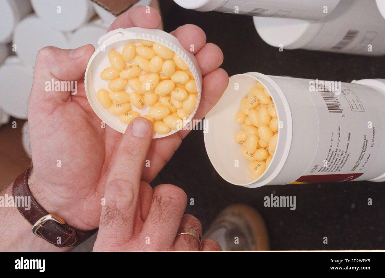 Part of the 8 million haul of the sleeping drug Tamazepam, at Heathrow ...