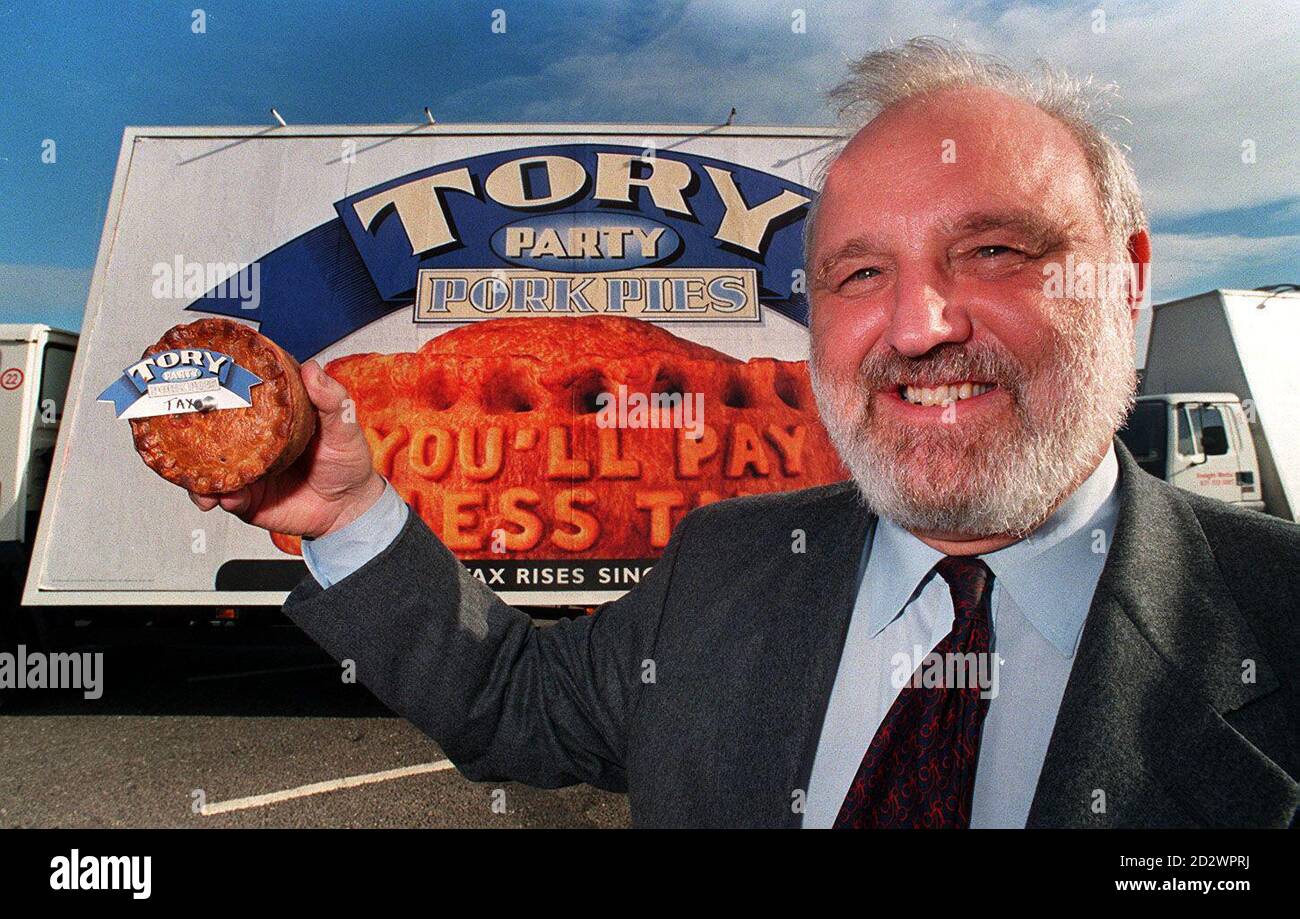 Labour MP Frank Dobson Launches the new Labour poster this afternoon ...