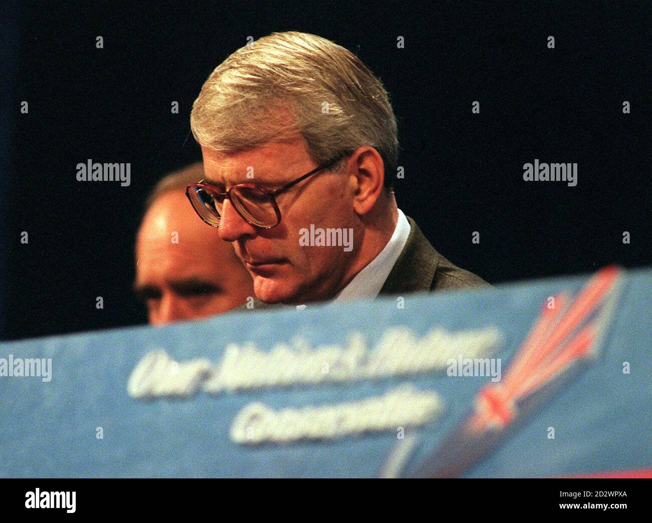Deep in thought at the conservative party conference hi-res stock ...