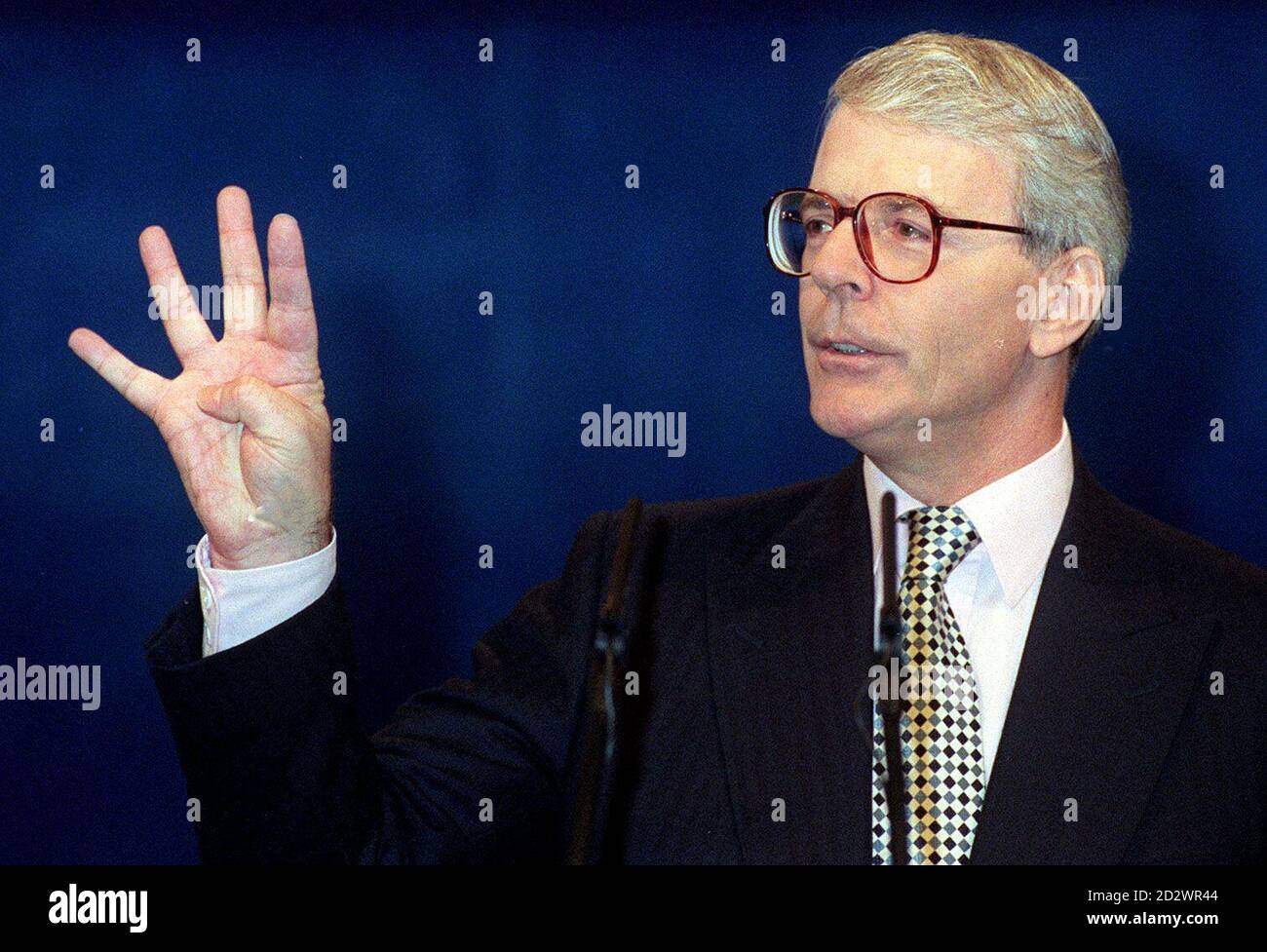 John Major indicates how many time his party have won elections since ...