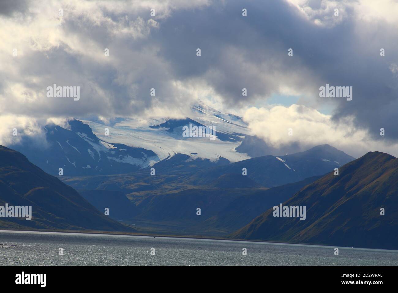 Alaska, Makushin Volcano on Unalaska Island, Aleutian Islands, United ...