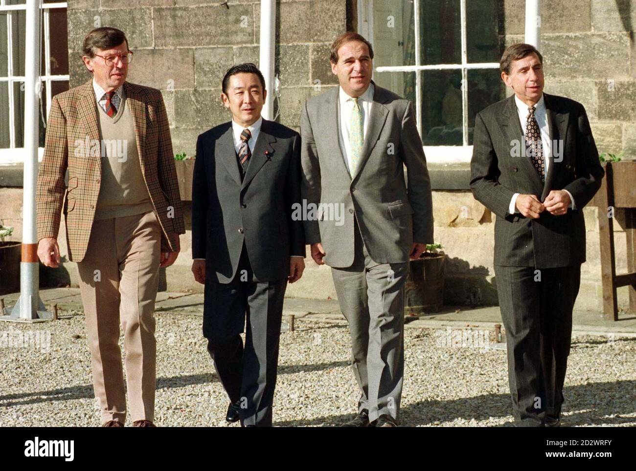 Sir leon brittan and us ambassador michael kantor hi-res stock ...