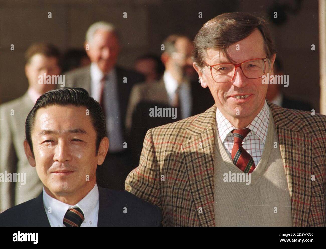 Chief delegates at the Quadrilateral meeting at Ripley Castle North ...