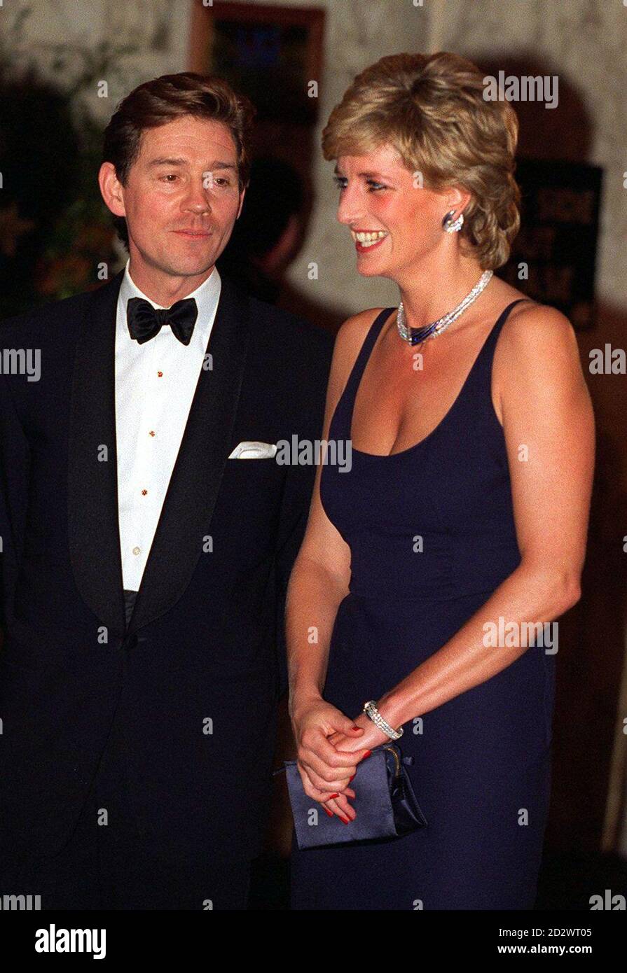 The Princess of Wales with actor Anthony Andrews at the Royal Gala ...