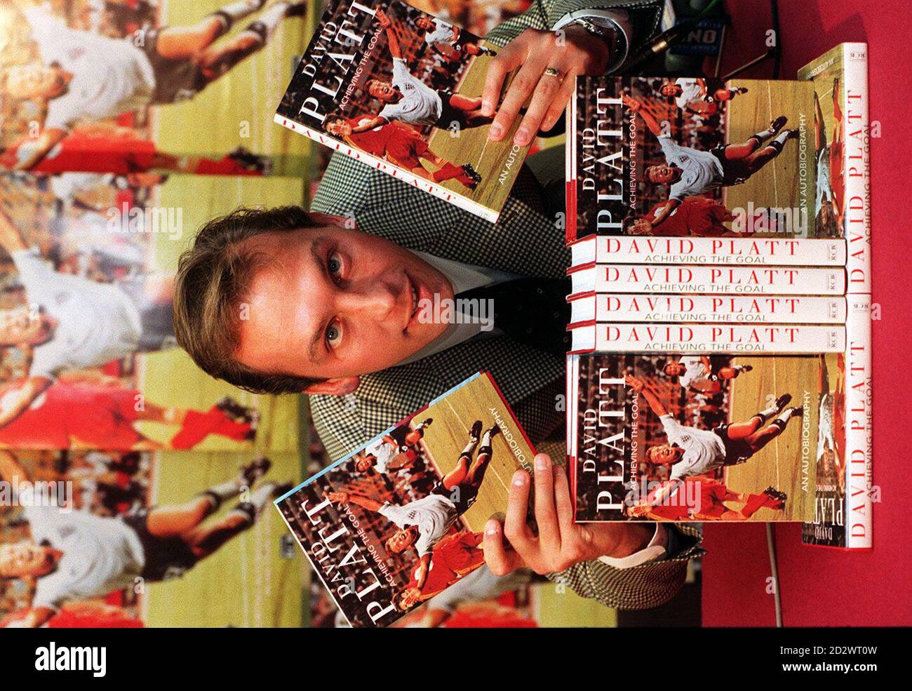 England soccer captain David Platt launching his autobiography at ...