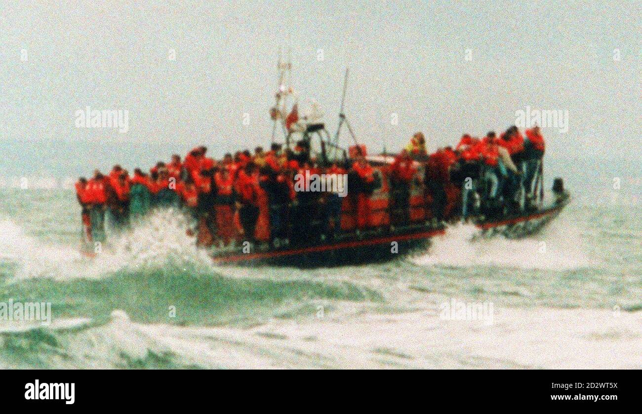 Evacuation sally star ferry following hi-res stock photography and ...