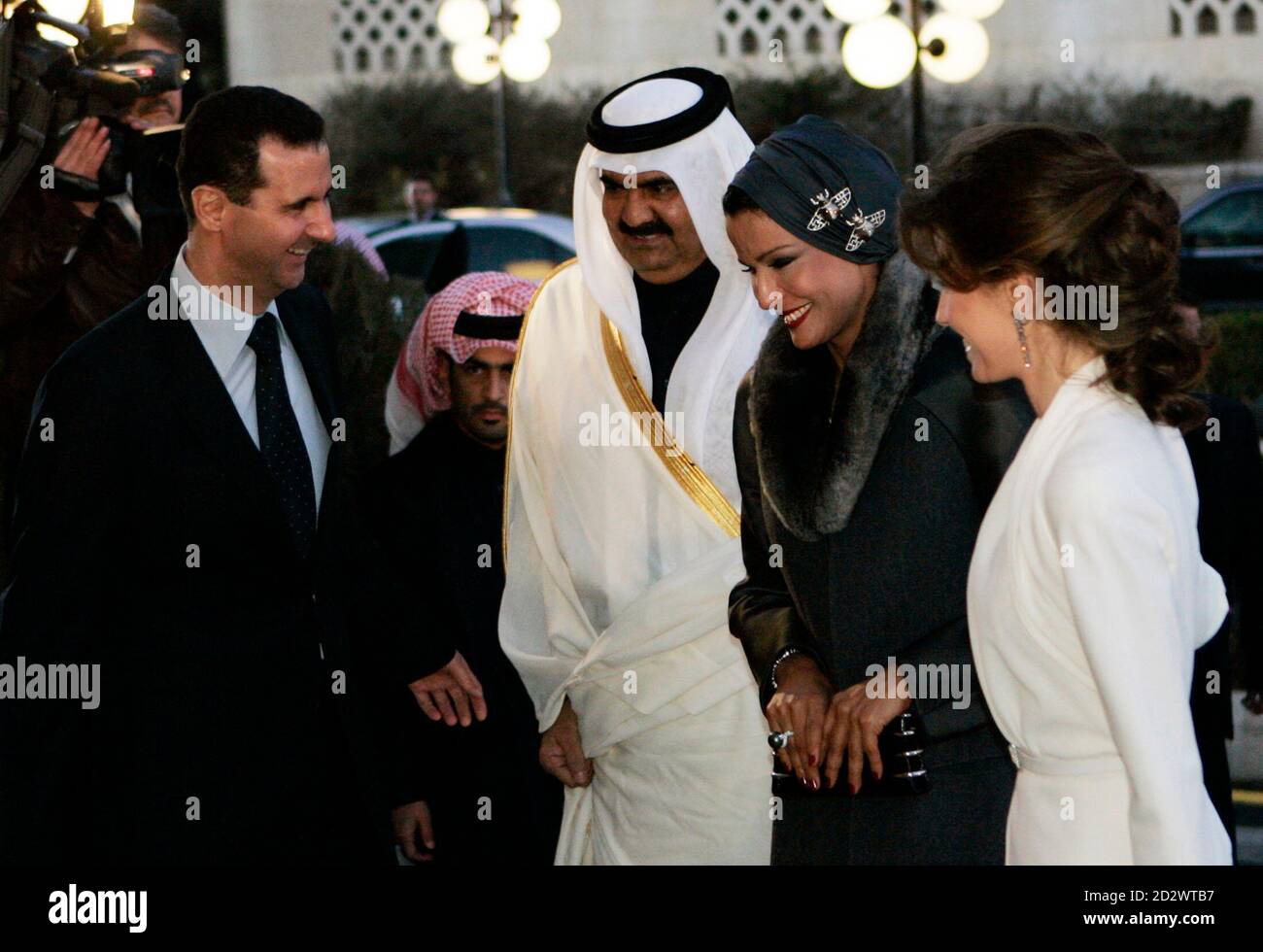 President Syria Al Assad Wife Asma High Resolution Stock Photography ...