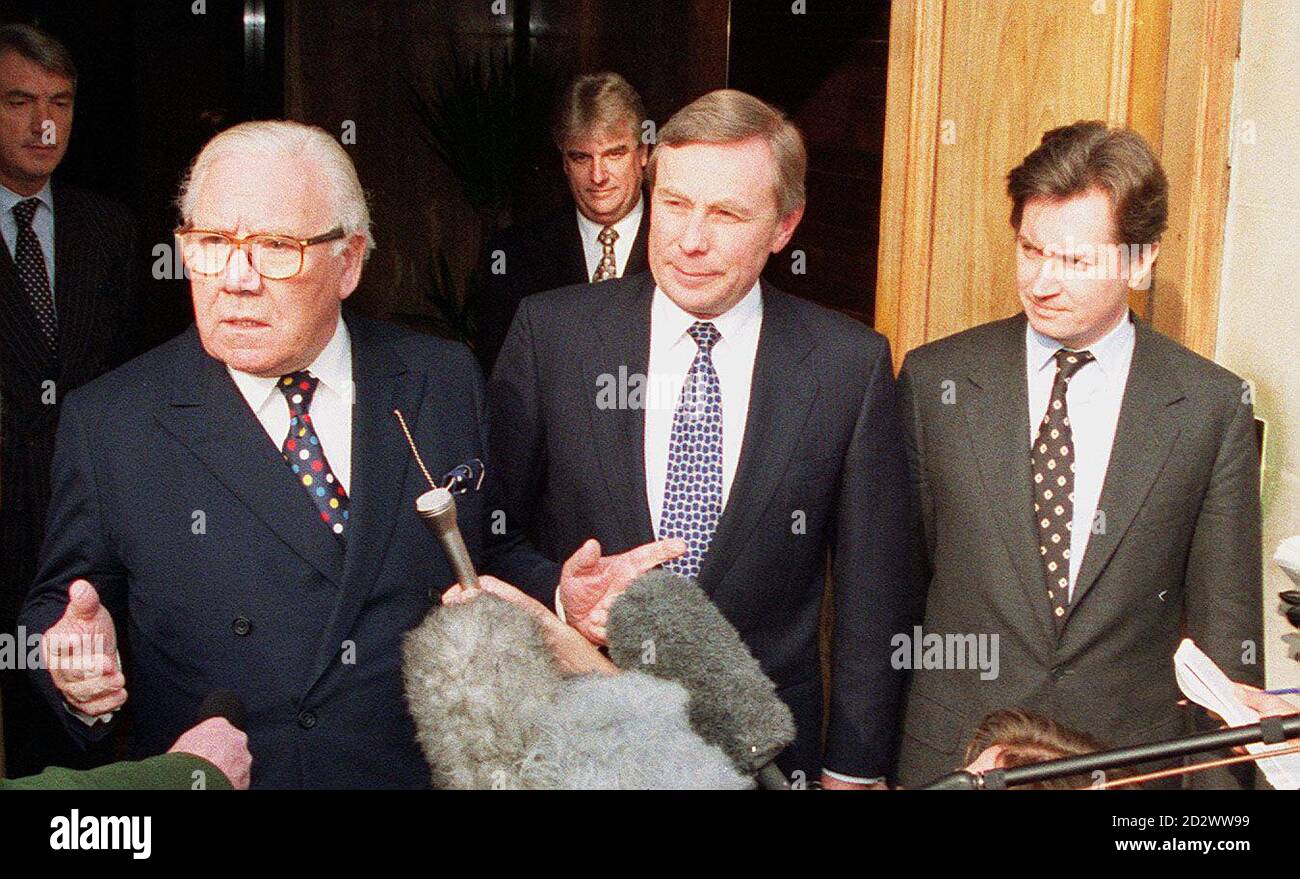 Lord King, Sir Colin Marshall and Robert Ayling. 3/11/95 British ...