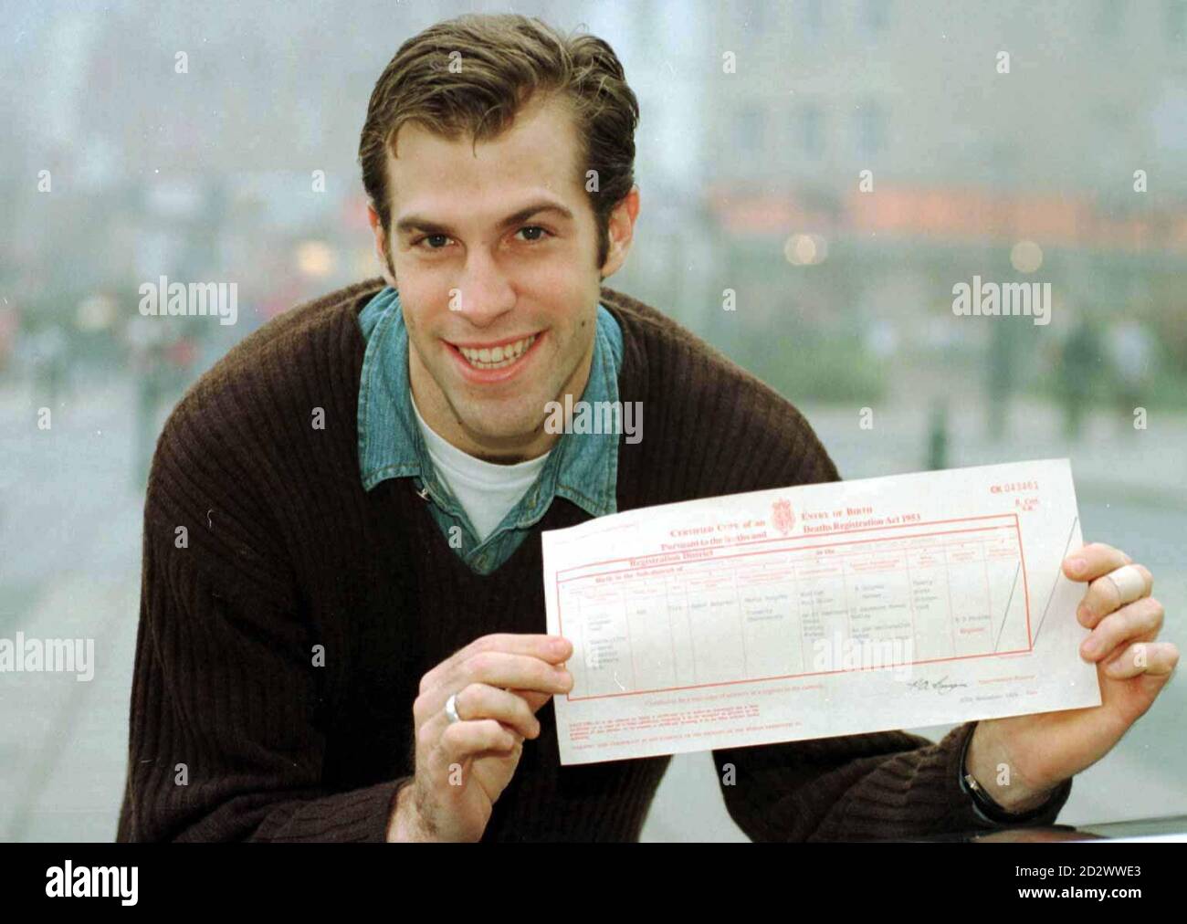 Canadian-born "British" tennis No. 1 Greg Rusedski returns to his West ...