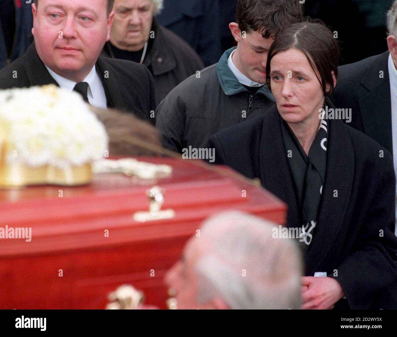Final farewell from Mrs Theresa Pattison at the funeral of her daughter ...