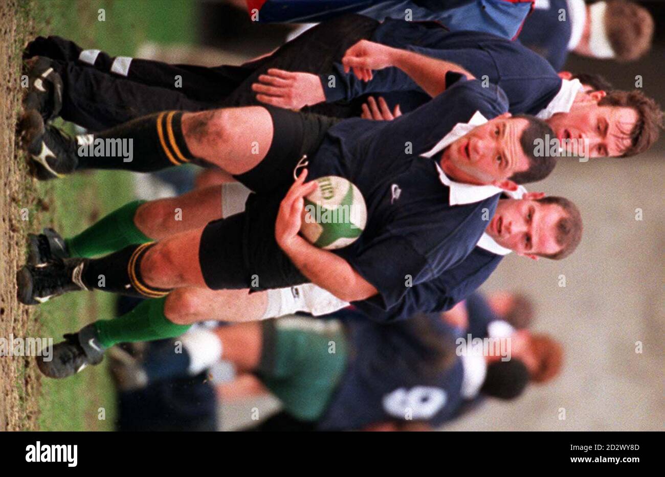 Ireland's Nick Popperwell (with ball) during training at Landsdowne ...