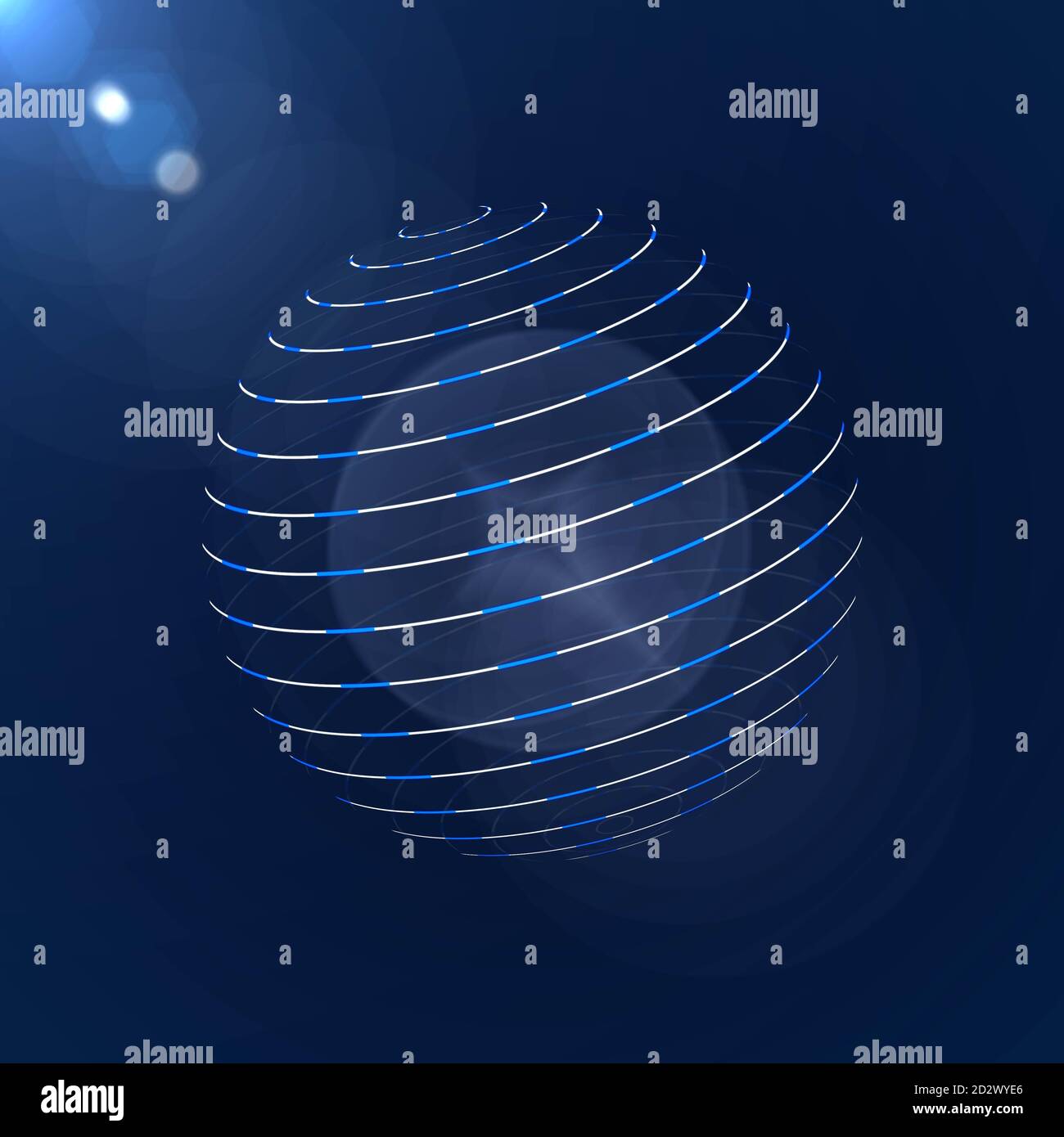 Connect dots sphere hi-res stock photography and images - Alamy