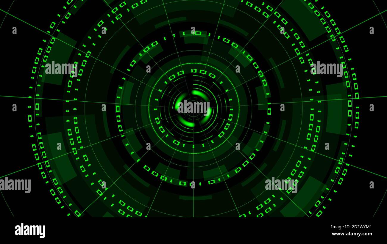 Abstract futuristic background of matrix style binary code built into ...