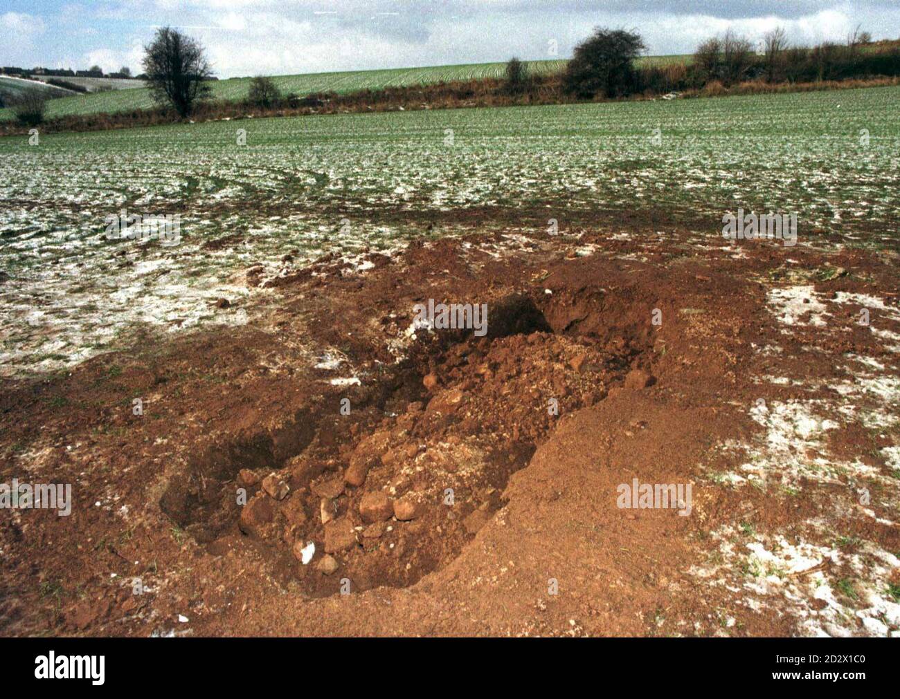 The environmentally friendly grave near Ulley, South Yorkshire, from ...