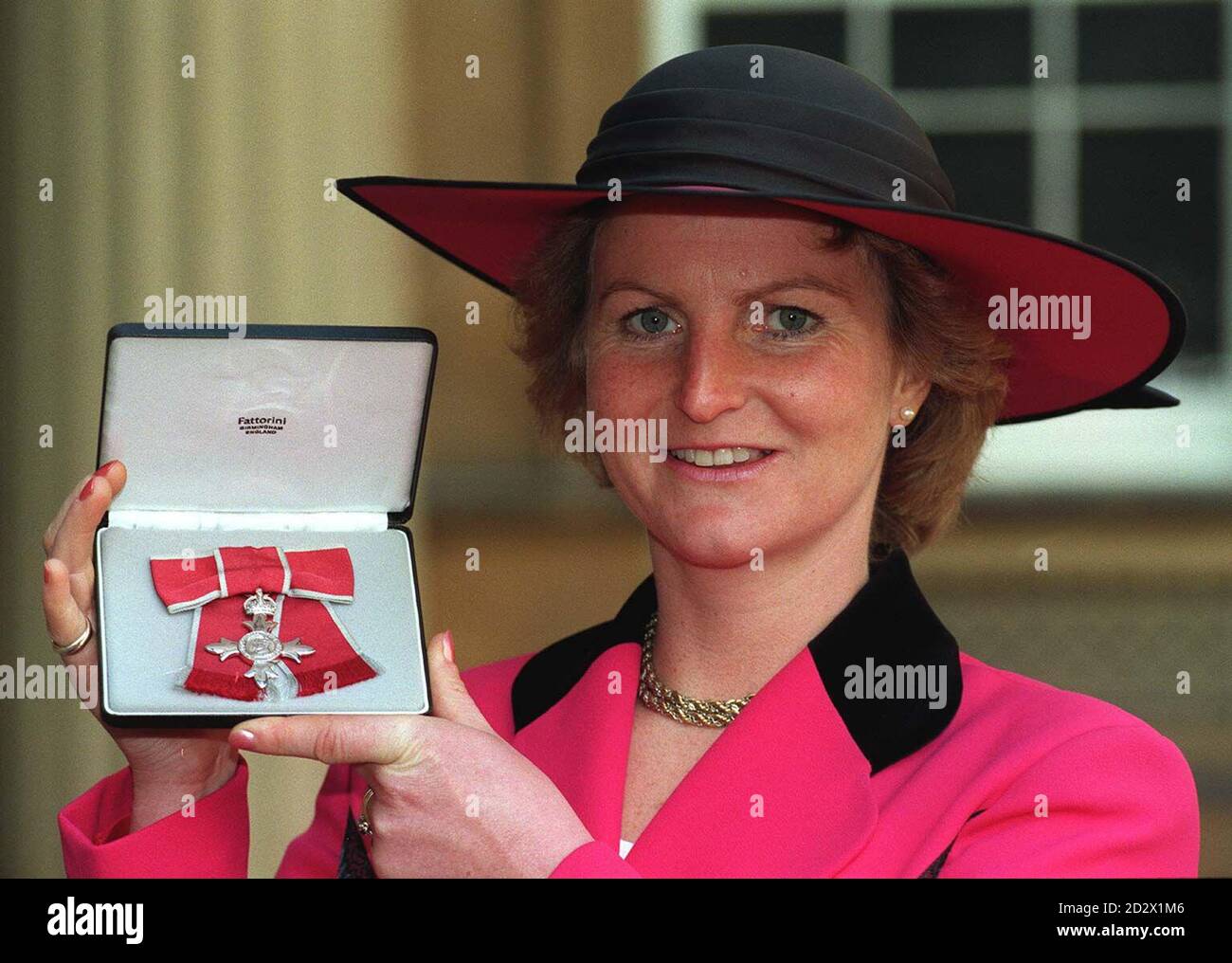 Three-day eventer Karen Dixon OBE after today's (Tuesday) Buckingham ...