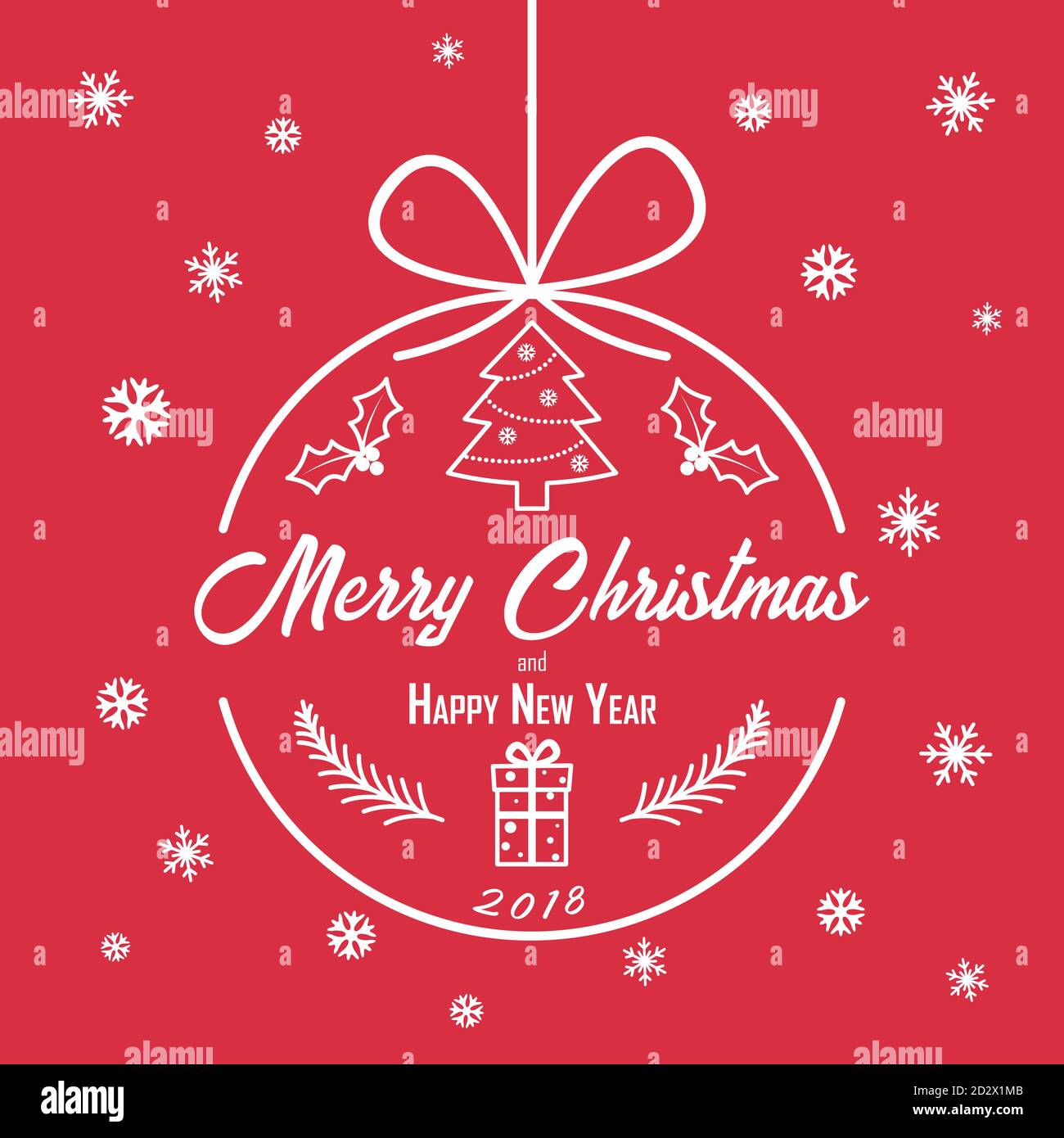 Christmas inside text Stock Vector Images - Alamy