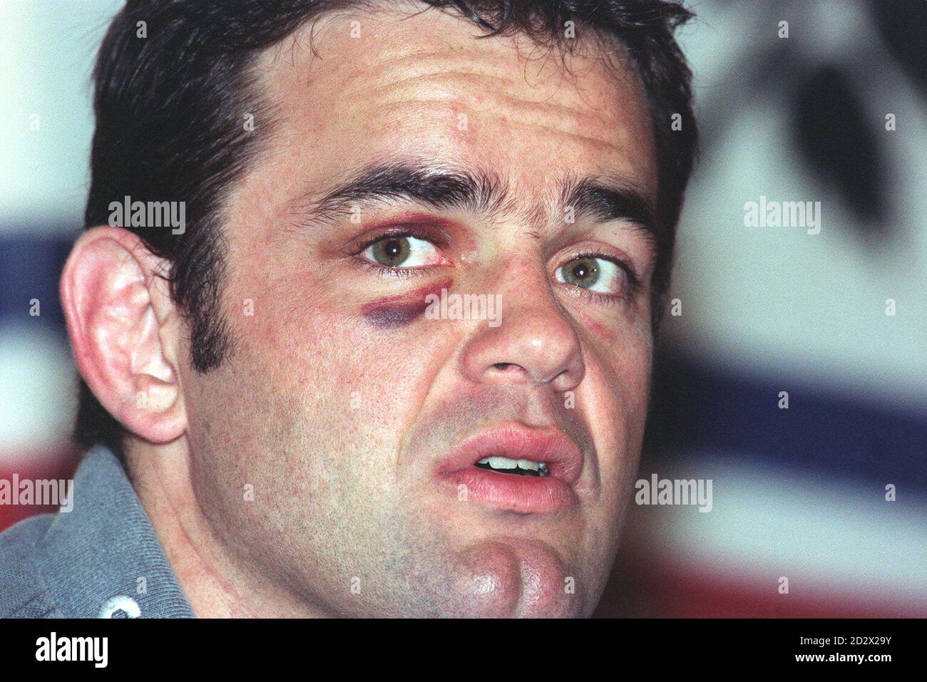 Will Carling speaking at a news conference in Twickenham today (Sunday ...