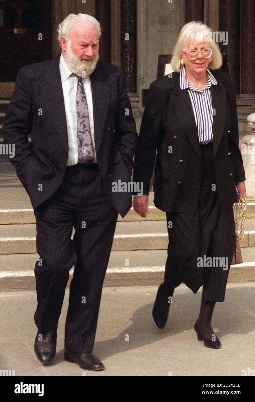 Doreen and Donald Marsh, at the High Court today (Friday), where they ...