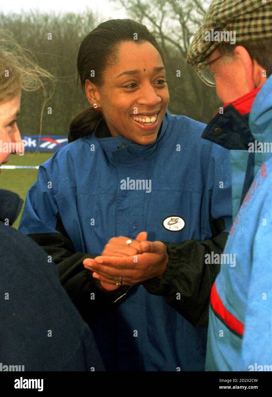 A relaxed Diane Modahl meets punters after her race this PM, in ...