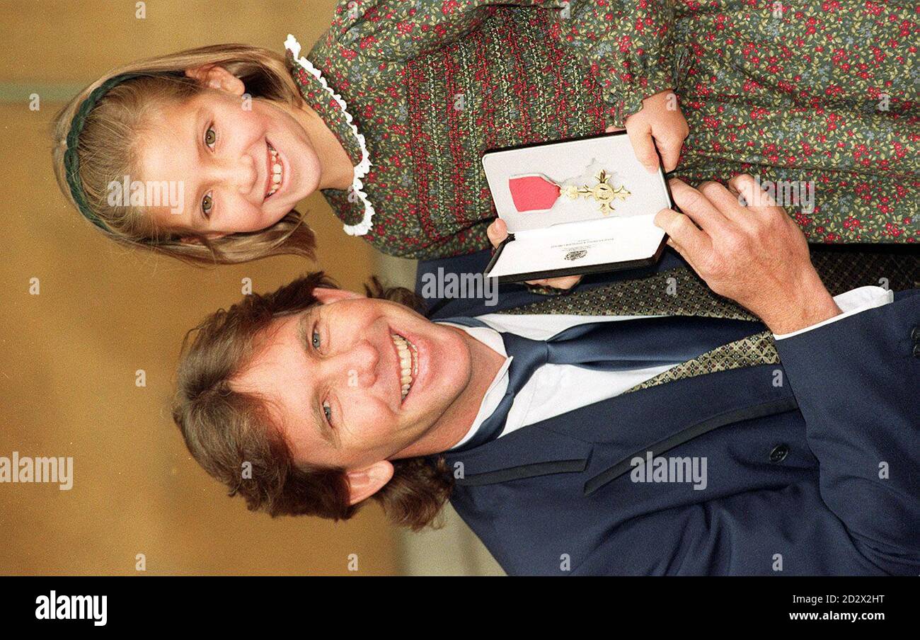 Warwickshire cricket Captain Dermot Reeve is assisted by his daughter ...