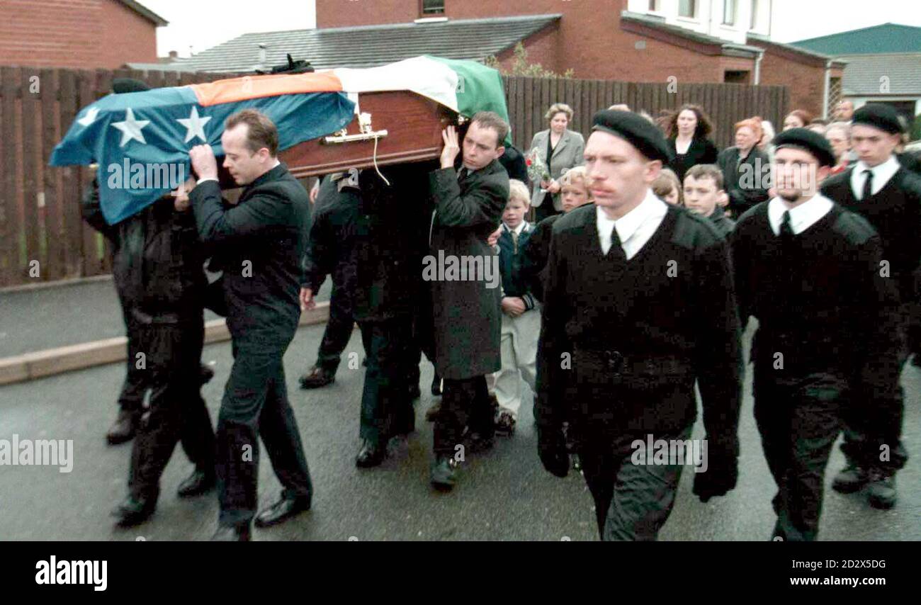 INLA colour party attended the funeral today (Tuesday) of INLA member ...