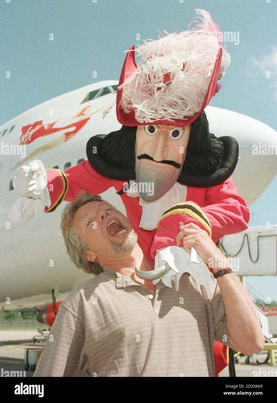 Richard Branson fights over his new Boeing 747-400 aircraft, named ...