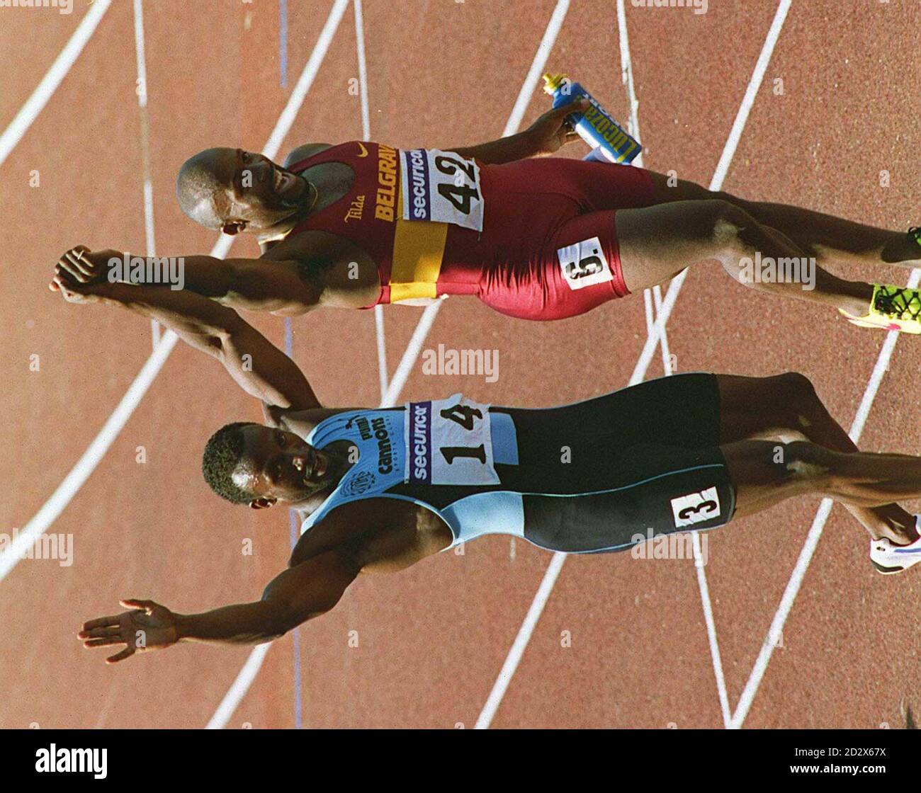 John regis right and linford christie hi-res stock photography and ...