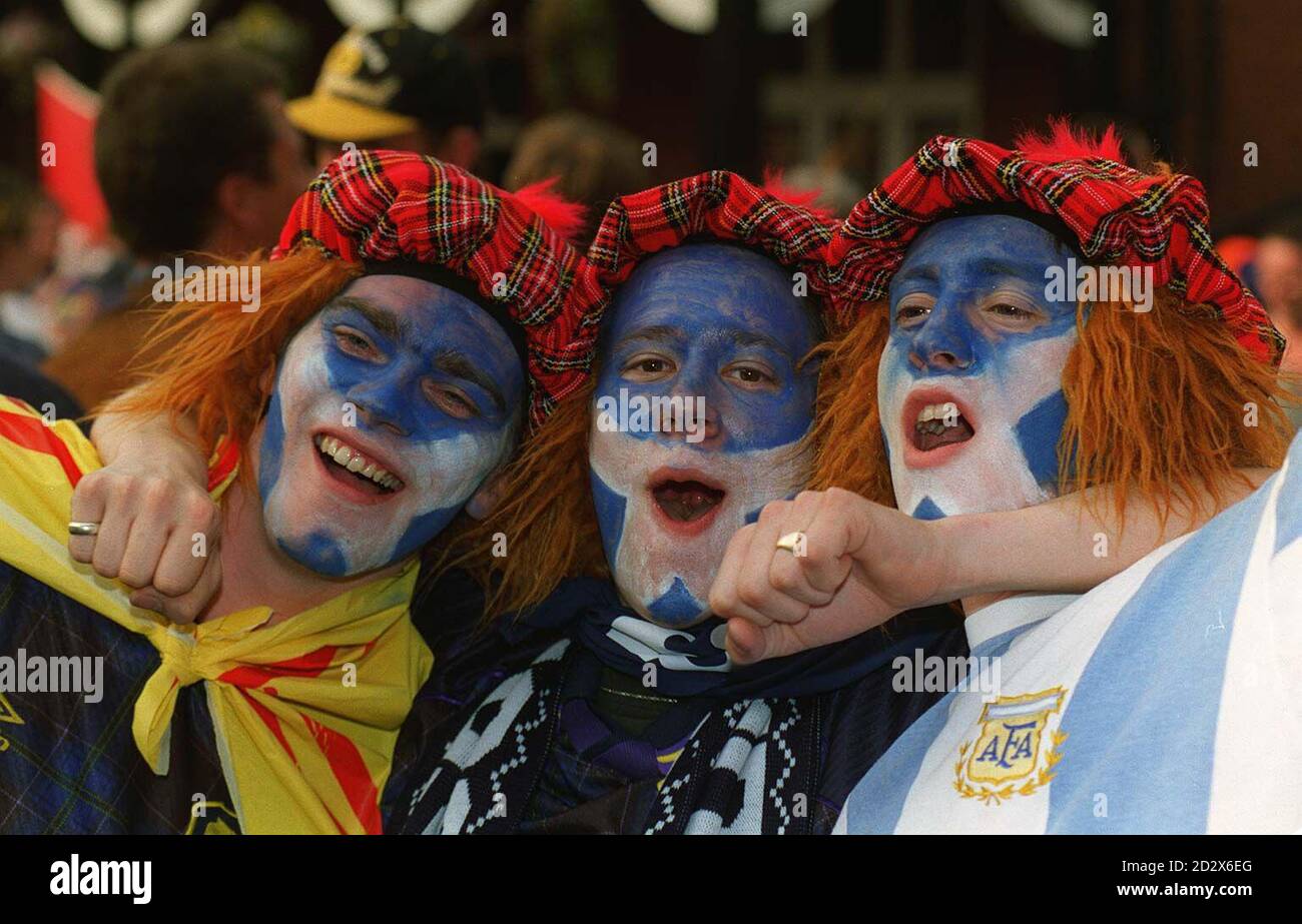Scottish fans prior to tonight's (Tuesday) Euro '96 match between ...